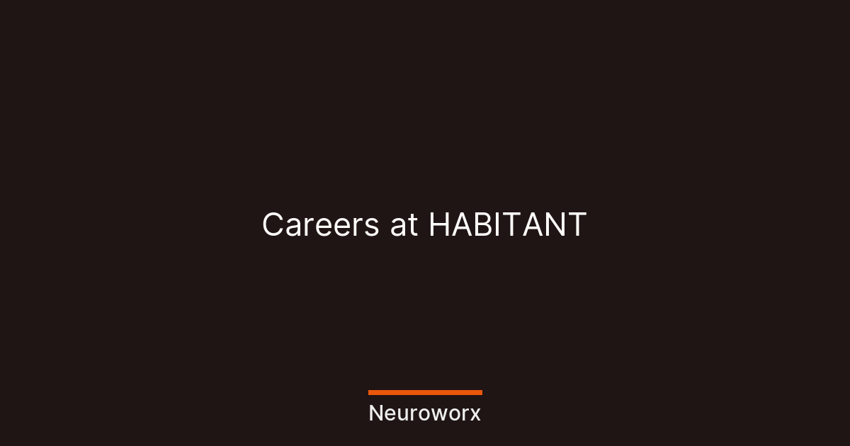 Careers at HABITANT