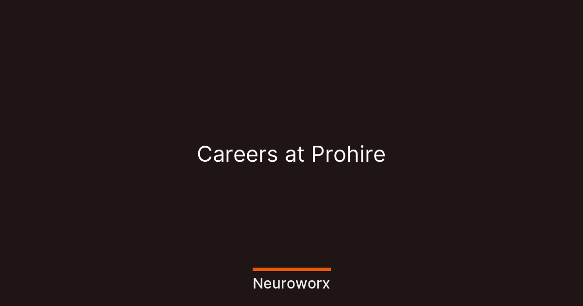 Careers at Prohire
